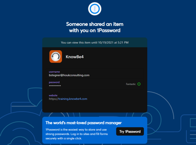 Securely Share Your 1Password Passwords With Ease
